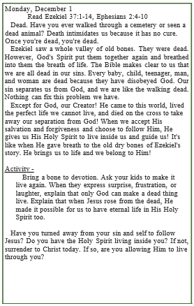 Advent Readings, Week 1 – Dakota Baptist Church