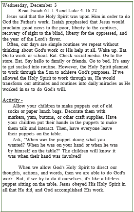Advent Readings, Week 1 – Dakota Baptist Church